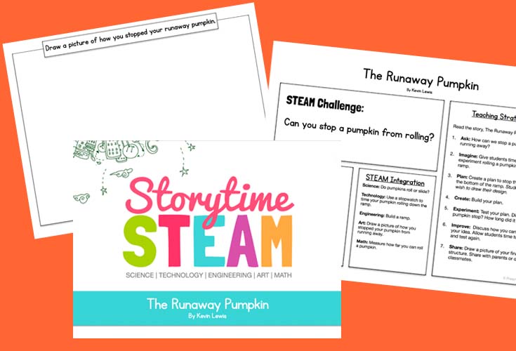 Storytime STEAM with The Runaway Pumpkin - Preschool STEAM