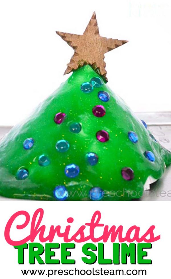 Slime Christmas Tree: A Preschool STEM Challenge
