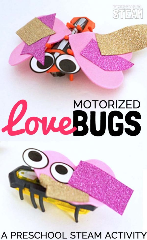 Build Your Own Motorized Love Bug: A Preschool Stem Activity