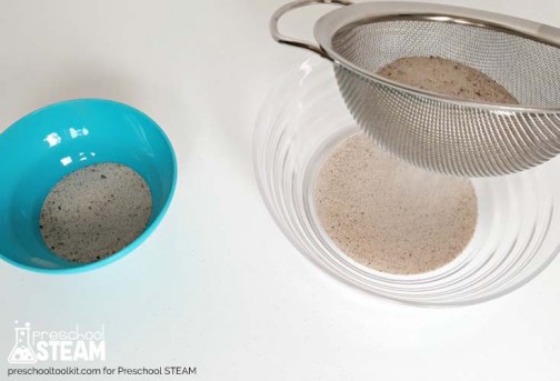 Sifting Sand: Simple Science for Preschoolers