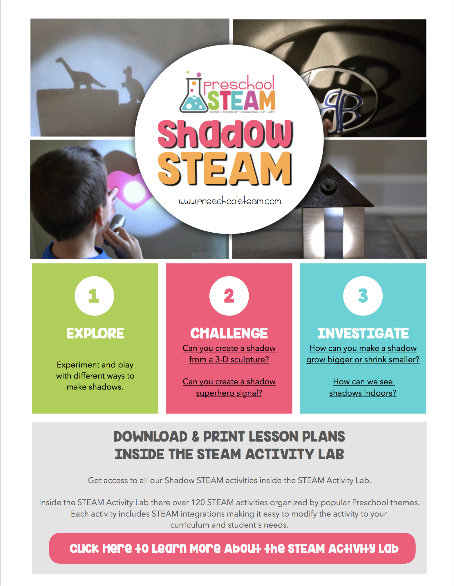 Thank you for watching Shadow STEAM Live! - Preschool STEAM