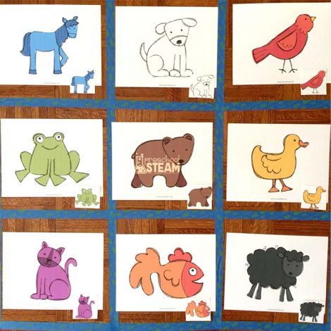 Screen-Free Brown Bear Coding Game for Preschoolers