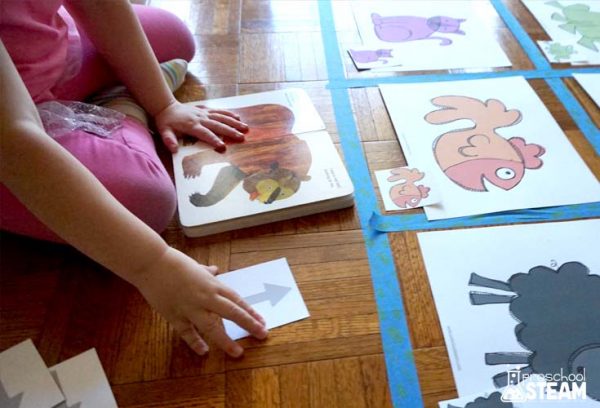 Screen-Free Brown Bear Coding Game for Preschoolers