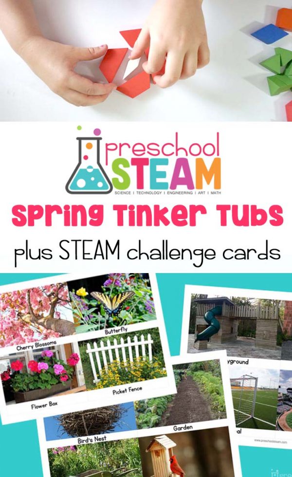 Spring Tinker Tubs for Preschoolers