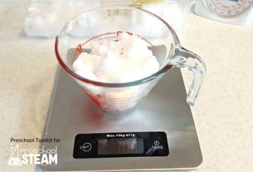 Hands-on Science of Snow- STEAM activity for Preschool.