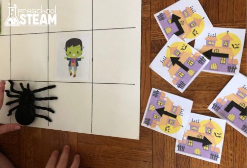 Halloween Hands-On Coding Games for Preschoolers - Preschool STEAM