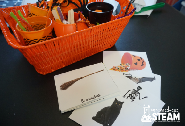 Tinker, Play, and Create with Halloween Tinker Tubs - Preschool STEAM